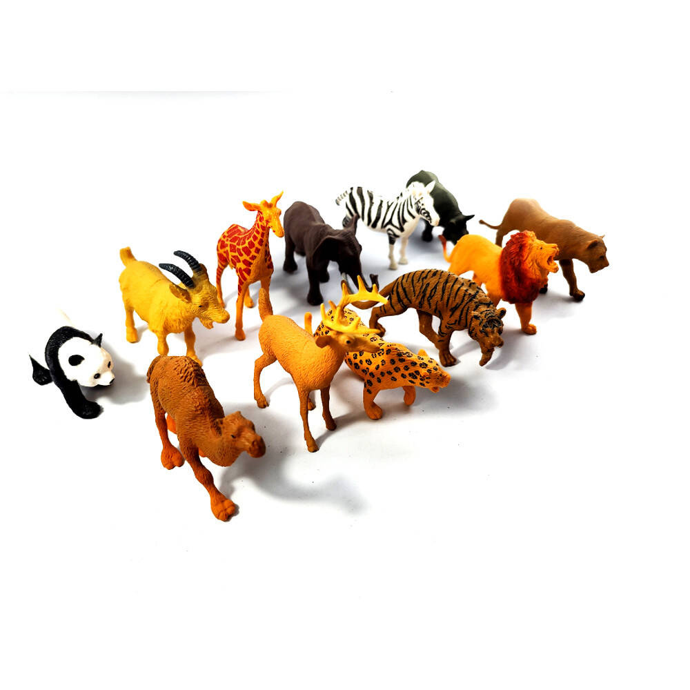Zestaw Figurek Dzikie zwierzęta 12 szt | ZABAWKI \ ROBOTY | Tytuł ...